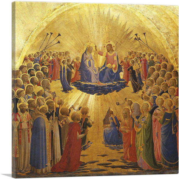 ARTCANVAS Coronation Of The Virgin On Canvas by Filippo Lippi Print | Wayfair